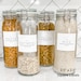 Printable Modern Pantry Labels | Minimalist Pantry Labels ...