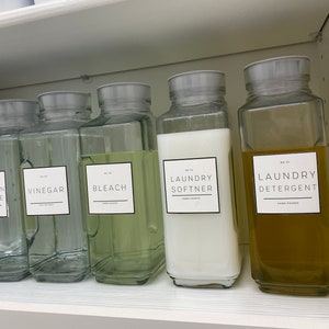 Printable Modern Laundry Room Labels | Minimalist Laundry Room Labels ...