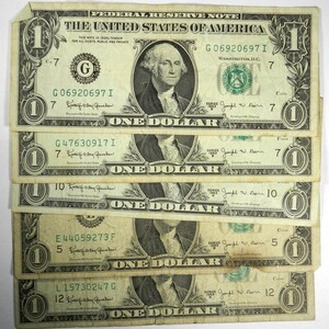 1963-bone Dollar Bill Federal Reserve Note 'barr' Note Circulated ...