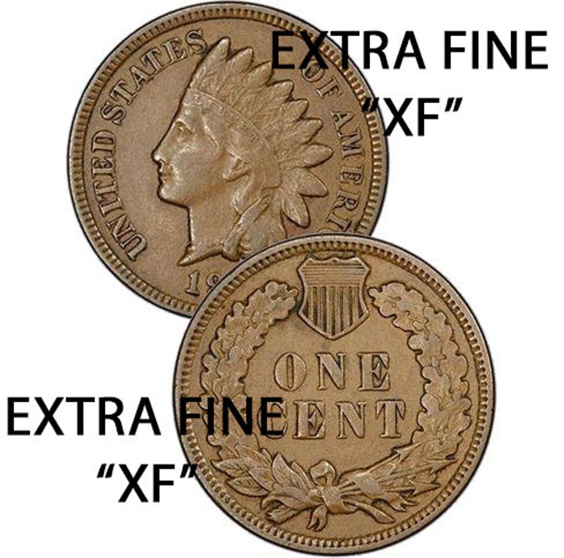 1890-1899 Indian Head Cent Penny Good G to Extremely Fine | Etsy