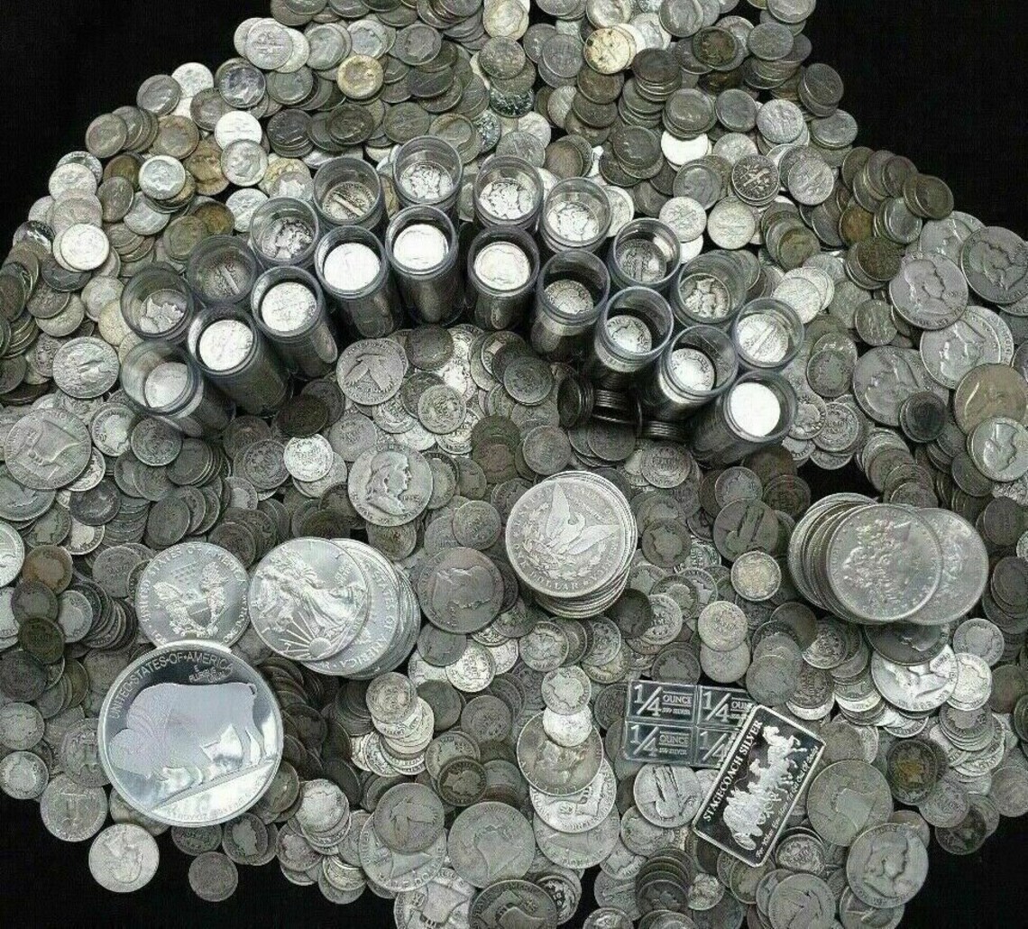 Estate Lot ~ Old US Coins ~ Gold Silver Bullion Currency Money Vintage ...
