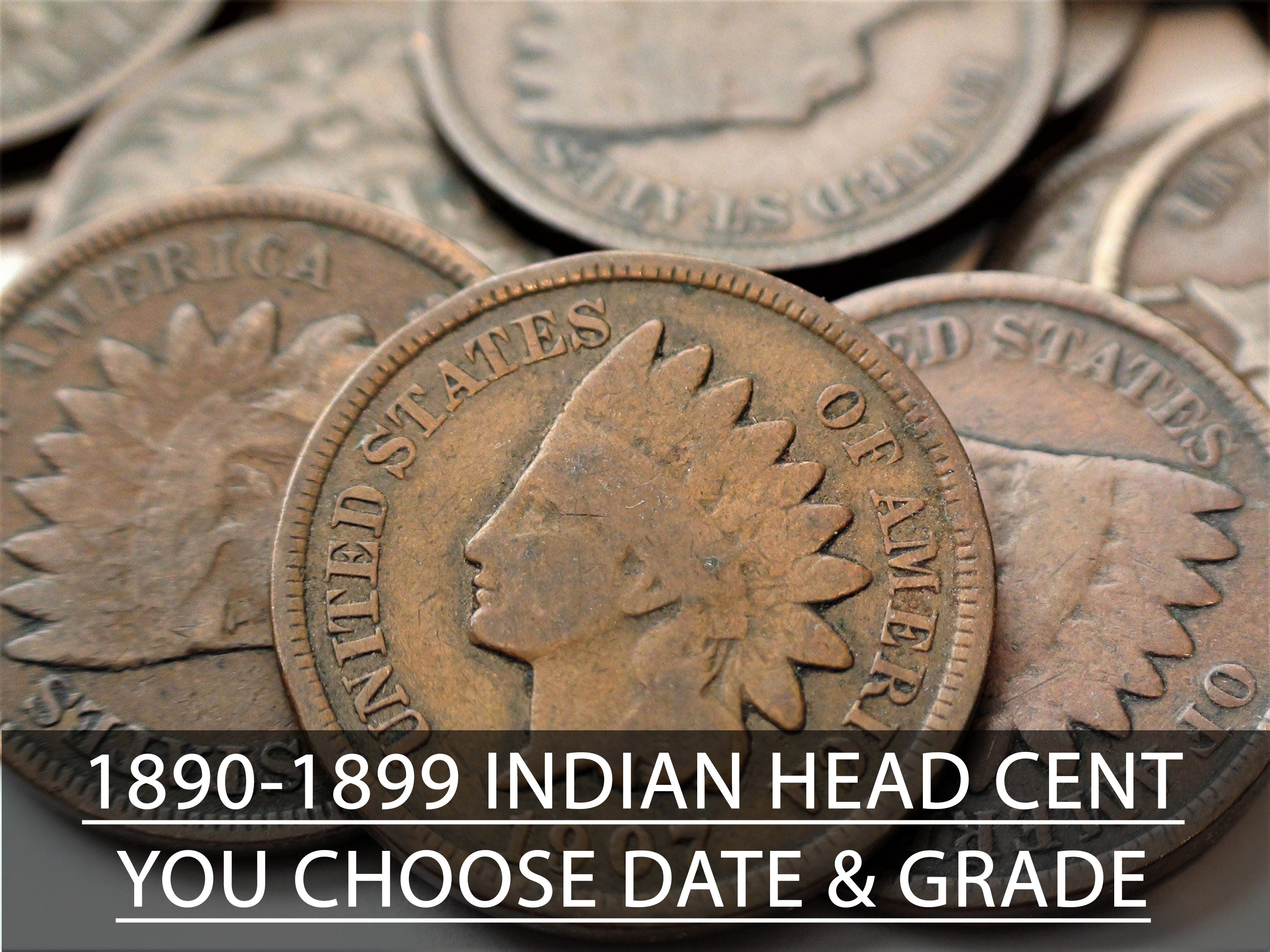 1890-1899 Indian Head Cent Penny Good G to Extremely Fine | Etsy