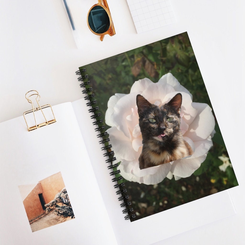 Cat Journal Personalized Custom Pet Portrait Notebook | Etsy