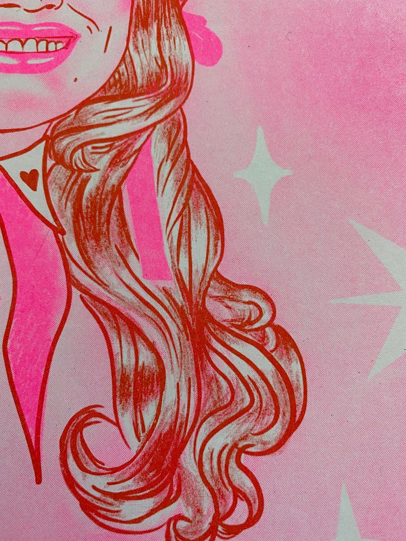 Dolly Parton Forever A3 Riso Print - Etsy Hong Kong