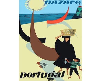 Nazare Portugal Poster - Etsy