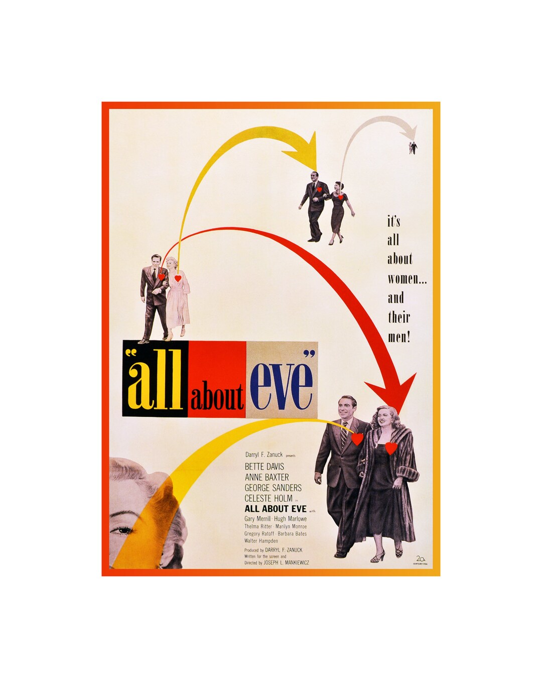 Decoration Poster.all About Eve Movie.retro.room Home Interior Wall ...