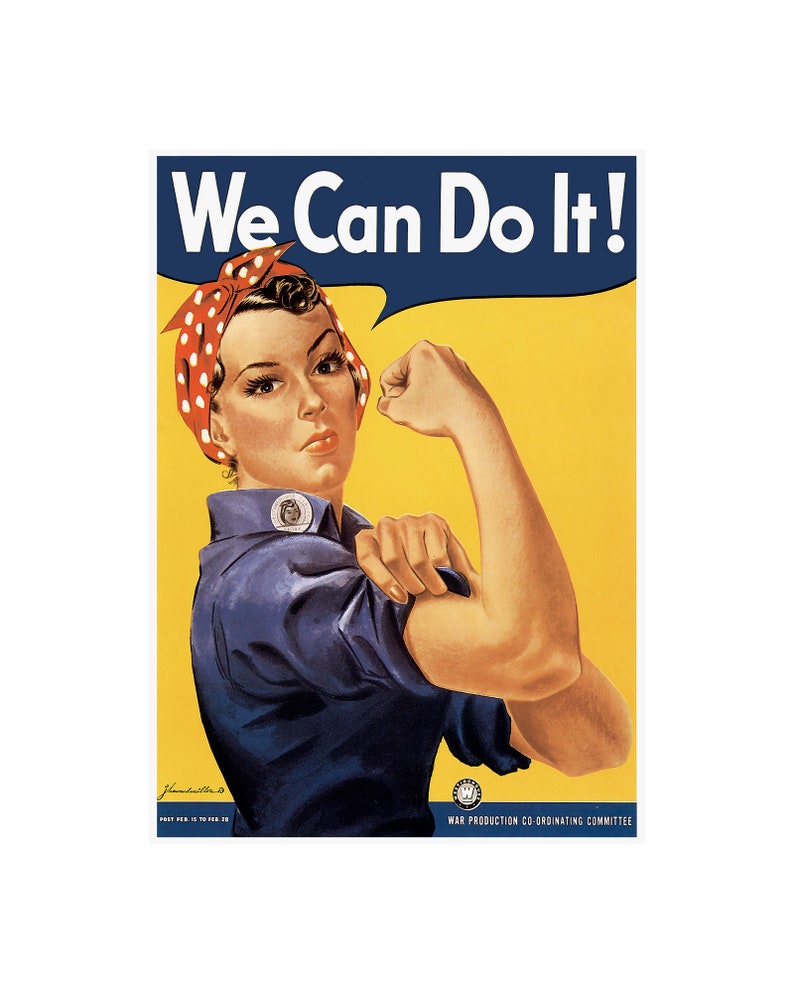 Decoration Poster.we Can Do It Strong Woman.room Home Interior Wall ...