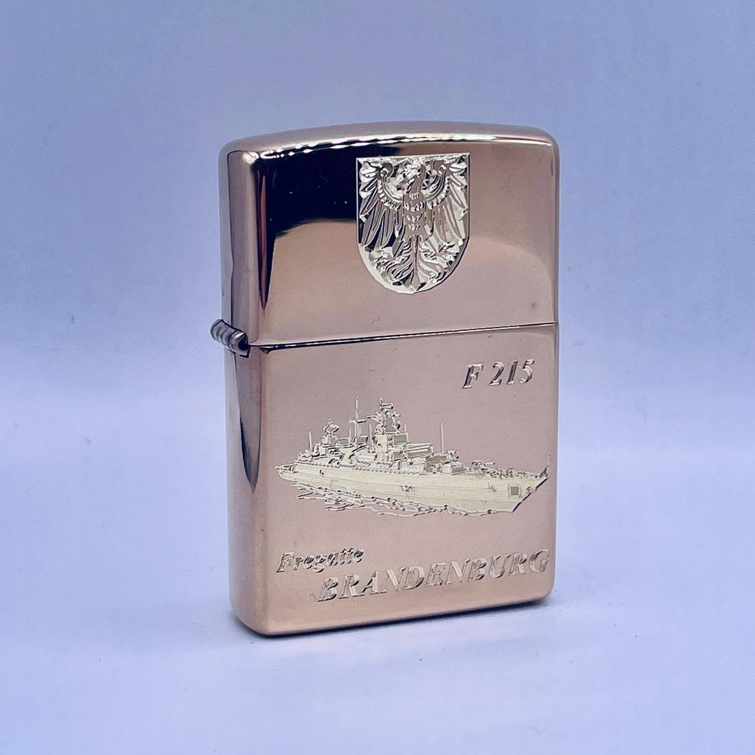 F215 Frigate BRANDENBURG – ZIPPO Assault Lighter With Diamond Engraving ...