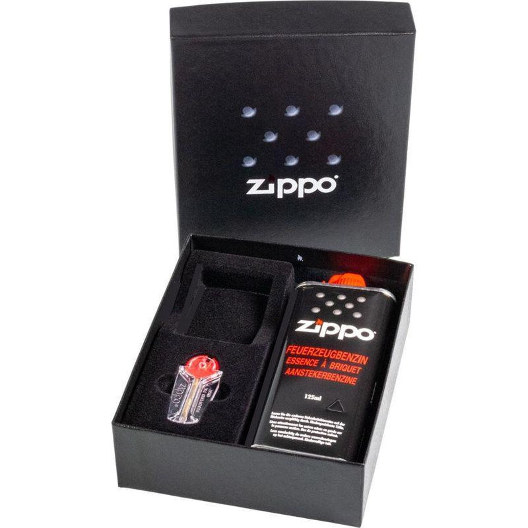 Zippo Gift Box With Lighter Fluid and Flint Dispenser - Etsy