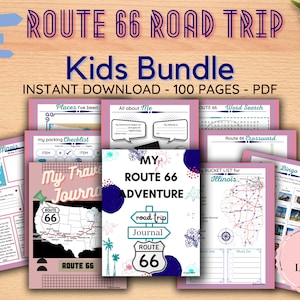 Route 66 Road Trip KIDS BUNDLE /quizzes /puzzles /games /activities ...