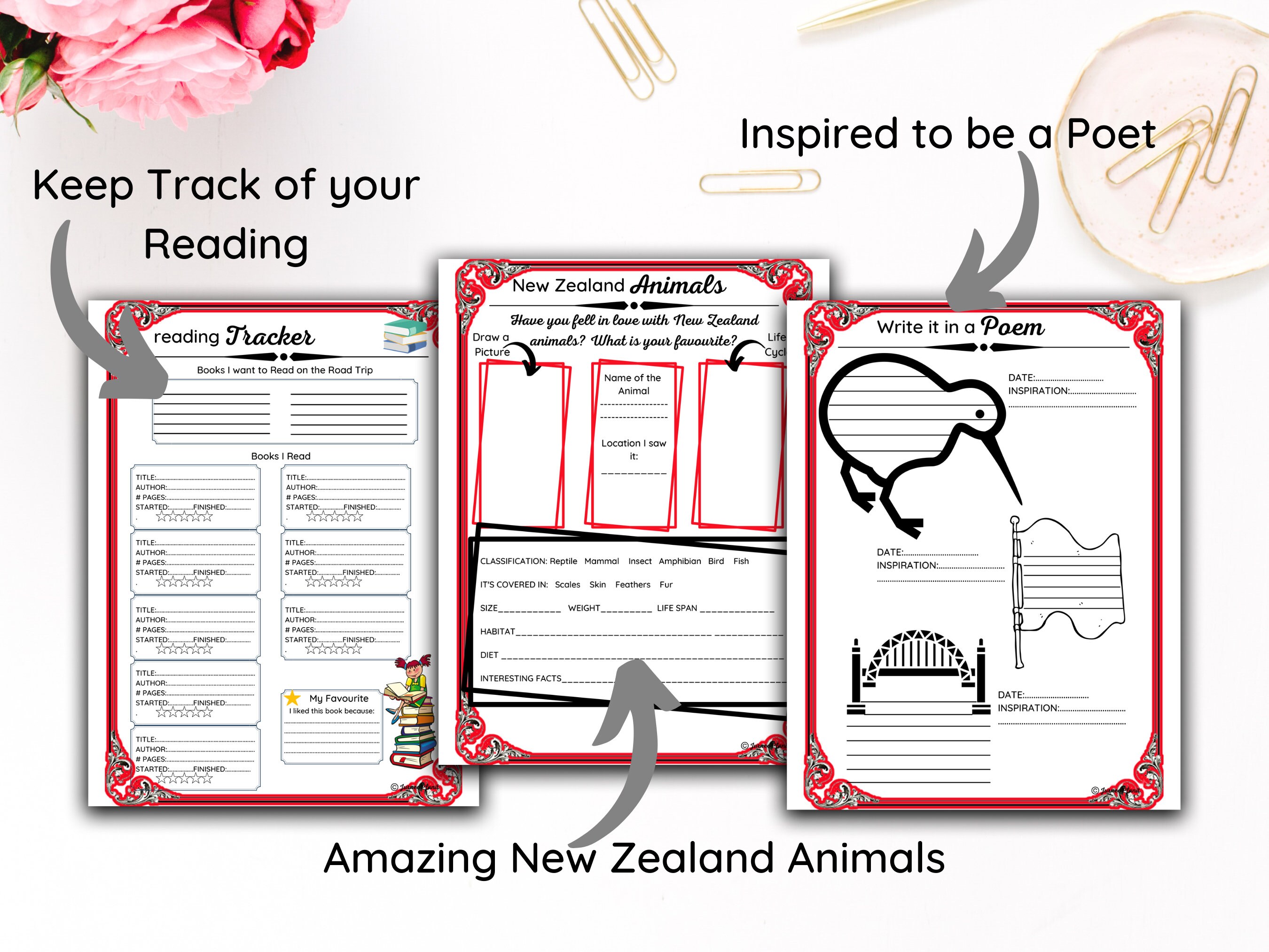 New Zealand Road Trip KIDS ACTIVITY PACK / Holiday Fun Activities ...