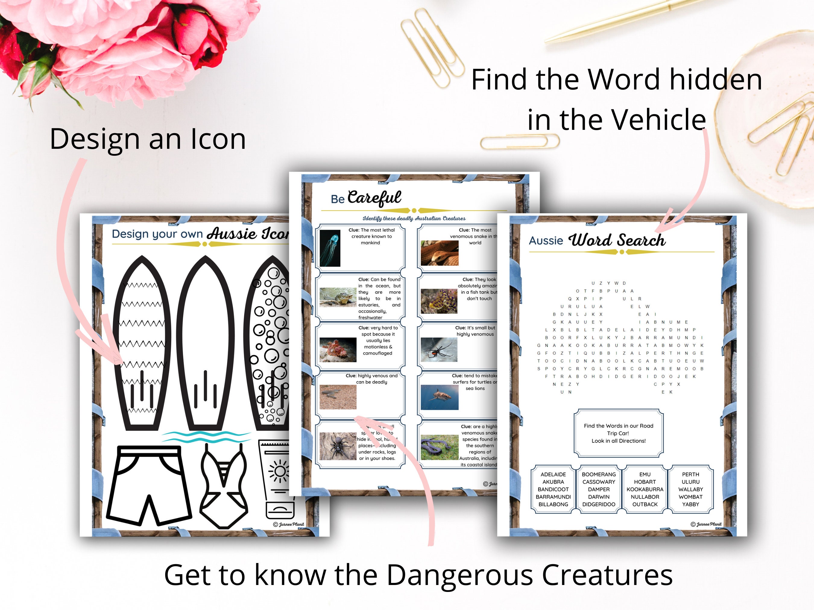 Australian Road Trip KIDS ACTIVITY PACK / Holiday Fun / Games / Bingo ...