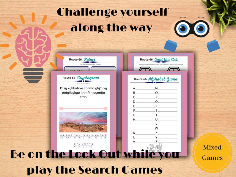 Route 66 Road Trip KIDS ACTIVITY PACK / Entertainment / Games ...