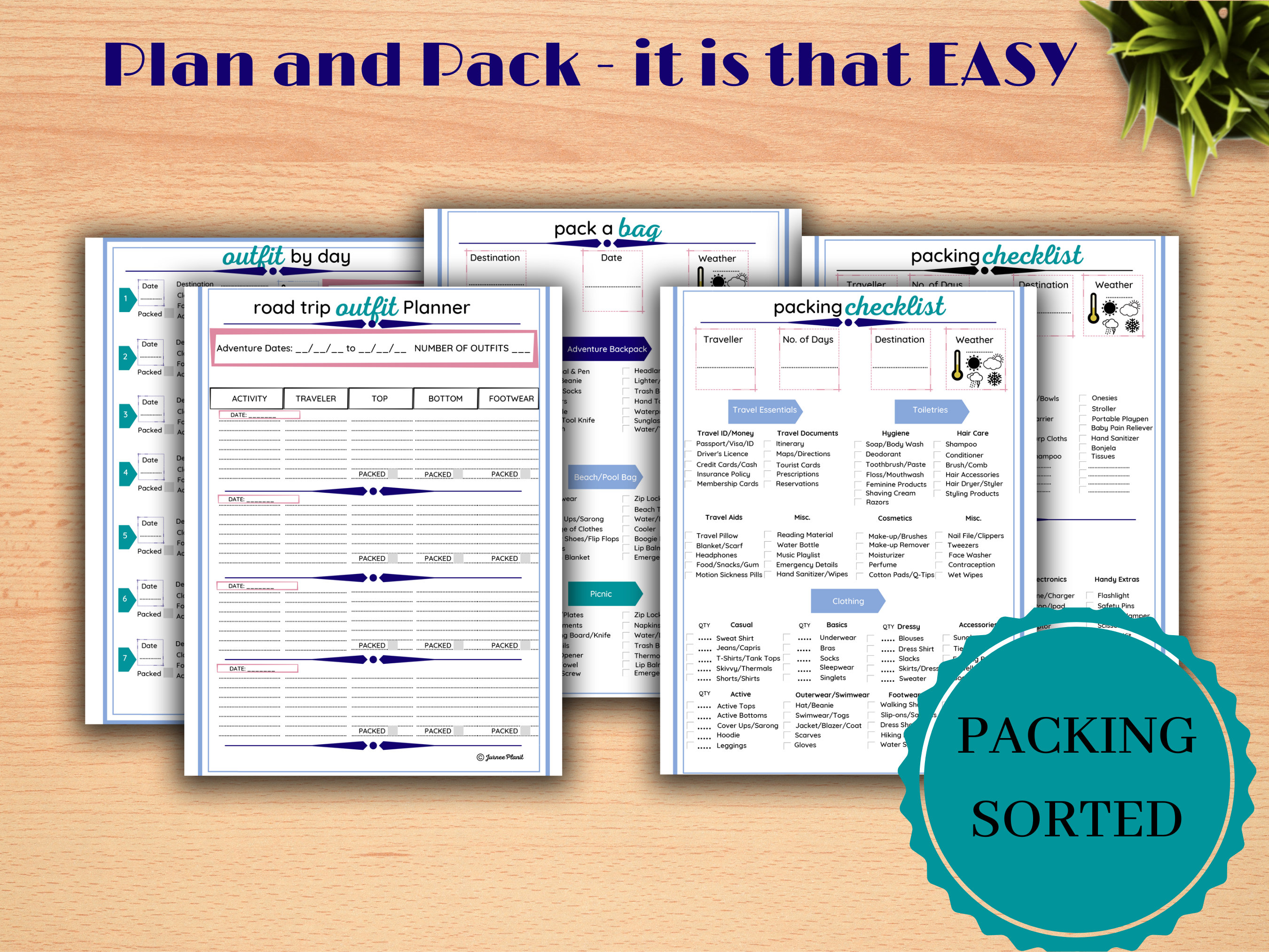 Route 66 ROAD TRIP PLANNER Bundle / Holiday Planner / Packing Lists ...