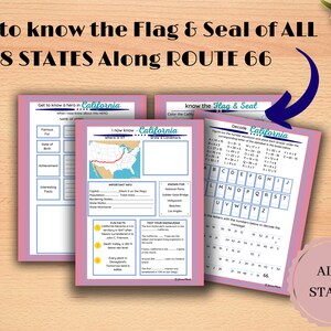 Route 66 States ACTIVITY PACK / Road Trip Travel Activities ...
