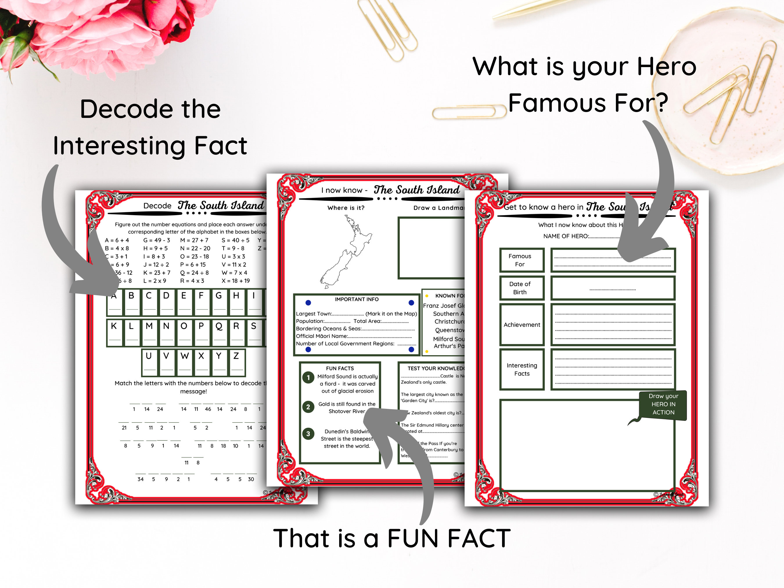 New Zealand ACTIVITY PACK / Family Holiday Road Trip Games ...