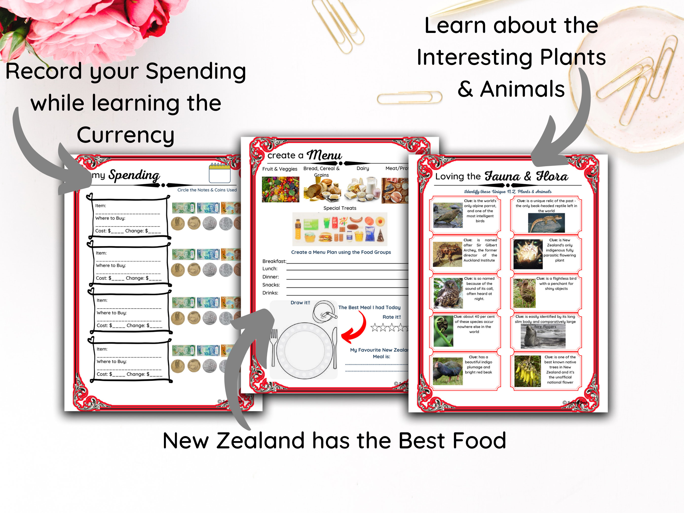 New Zealand Road Trip KIDS ACTIVITY PACK / Holiday Fun Activities ...
