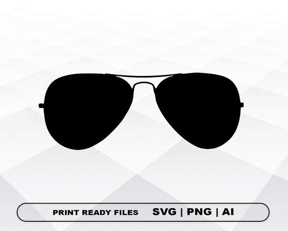 Aviator Glasses Svg glasses SVG Files Clipart Print Ai and - Etsy