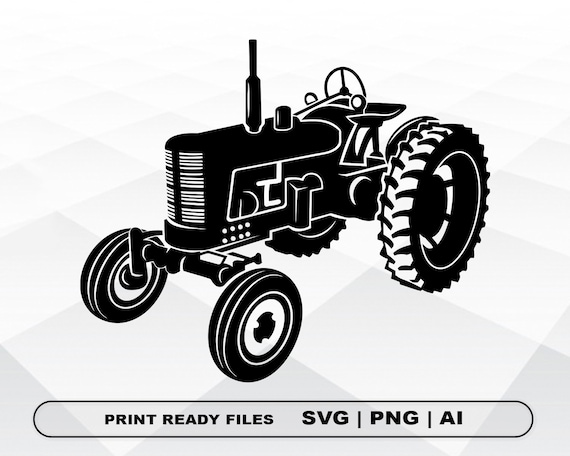 Tractor SVG Farm Tractor SVG Files Clipart Print Ai and - Etsy Australia