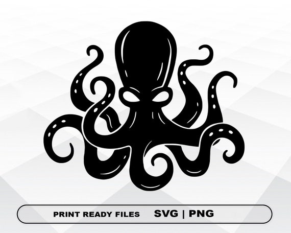 Animal Octopus SVG and PNG Files Clipart Octopus Print SVG - Etsy