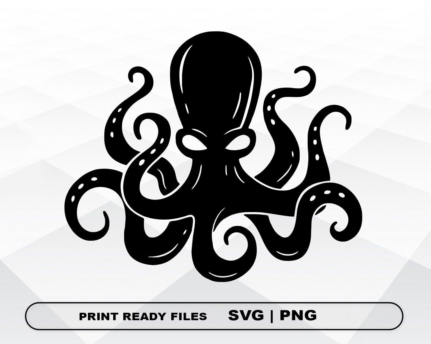 Animal Octopus SVG and PNG Files Clipart Octopus Print SVG - Etsy Australia