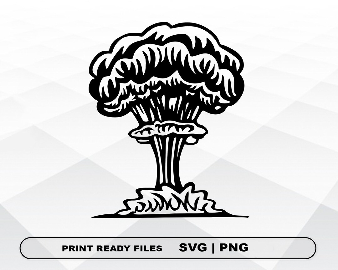 Explosion Bang SVG and PNG Files Clipart, Explosion Print SVG, Digital ...