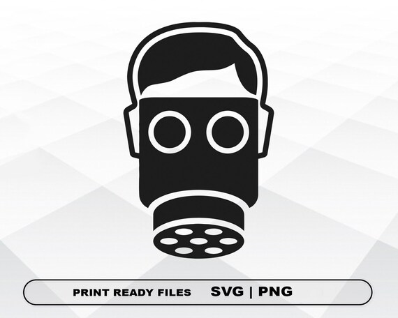 Gas Mask SVG and PNG Files Clipart Gas Mask Print SVG - Etsy