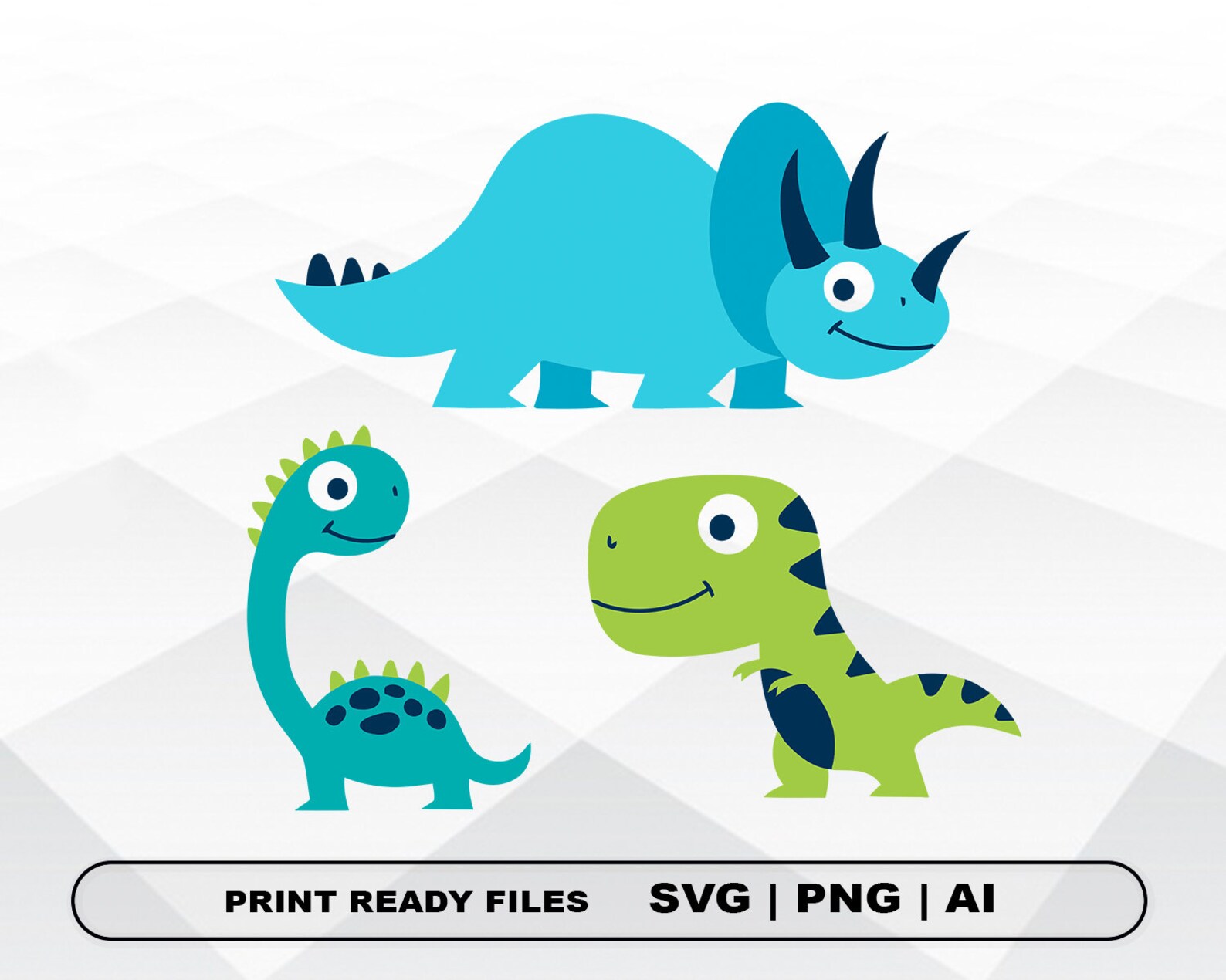 Dinosaur Clipart Dino PNG Baby Dino Clip Art T Rex | Etsy