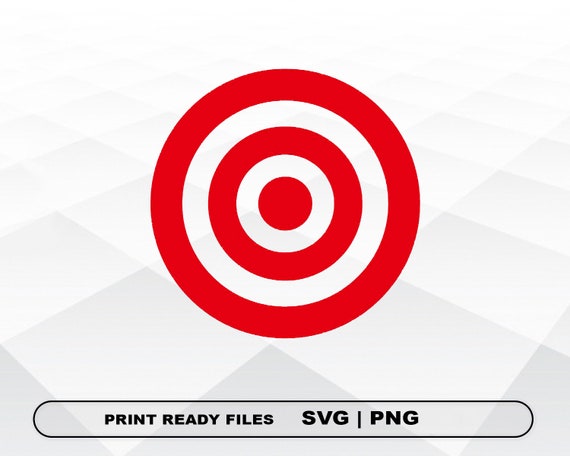 Target SVG and PNG Files Clipart Target Sign Print SVG - Etsy Australia