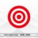 Target SVG and PNG Files Clipart, Target Sign Print SVG, Digital ...