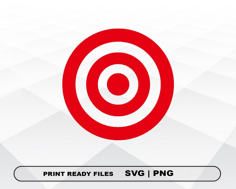 Target SVG and PNG Files Clipart Target Sign Print SVG - Etsy