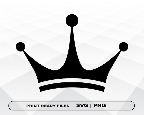 Crown SVG and PNG Files Clipart Crown Print SVG Digital - Etsy