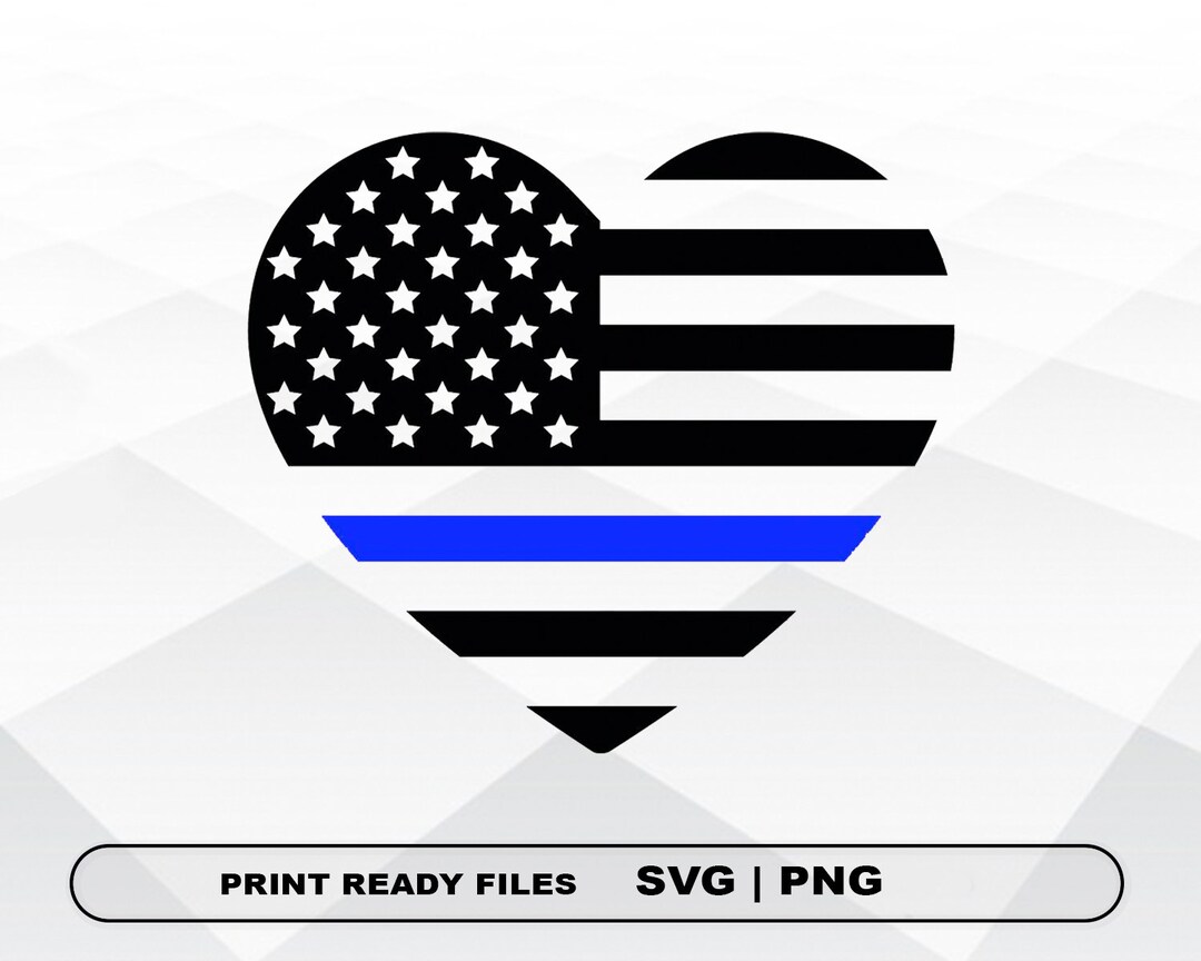 Usa in the Heart SVG and PNG Files Clipart, America Print SVG, Digital ...