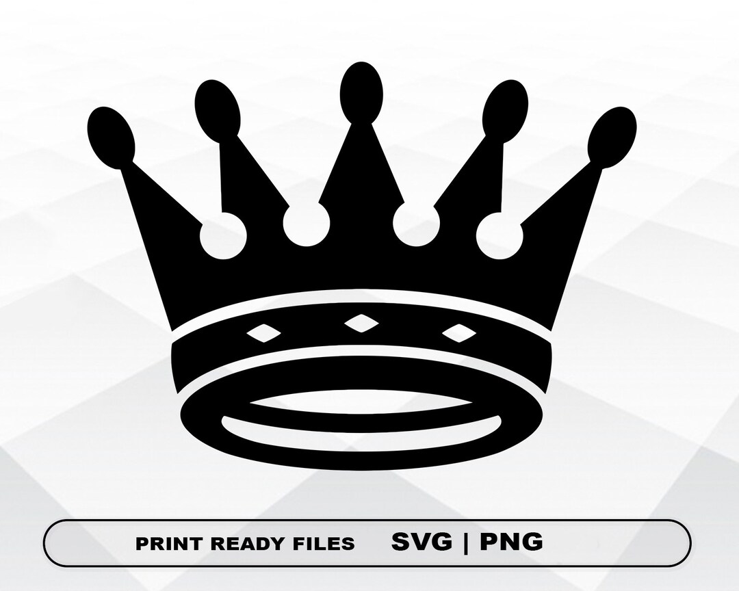 Crown SVG and PNG Files Clipart, Crown Print SVG, Digital Download ...