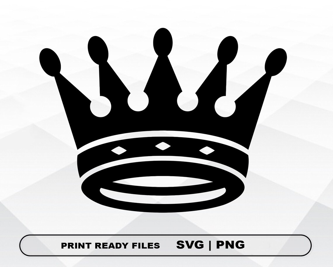 Crown SVG and PNG Files Clipart Crown Print SVG Digital - Etsy