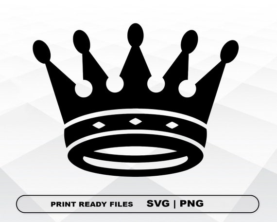Crown SVG and PNG Files Clipart Crown Print SVG Digital - Etsy