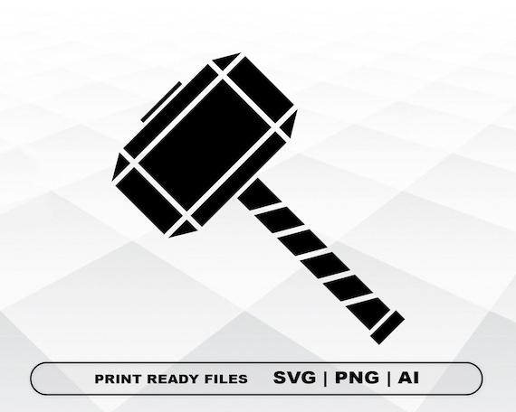Thor Hammer SVG Files Clipart Print Ai and Svg Digital - Etsy Canada