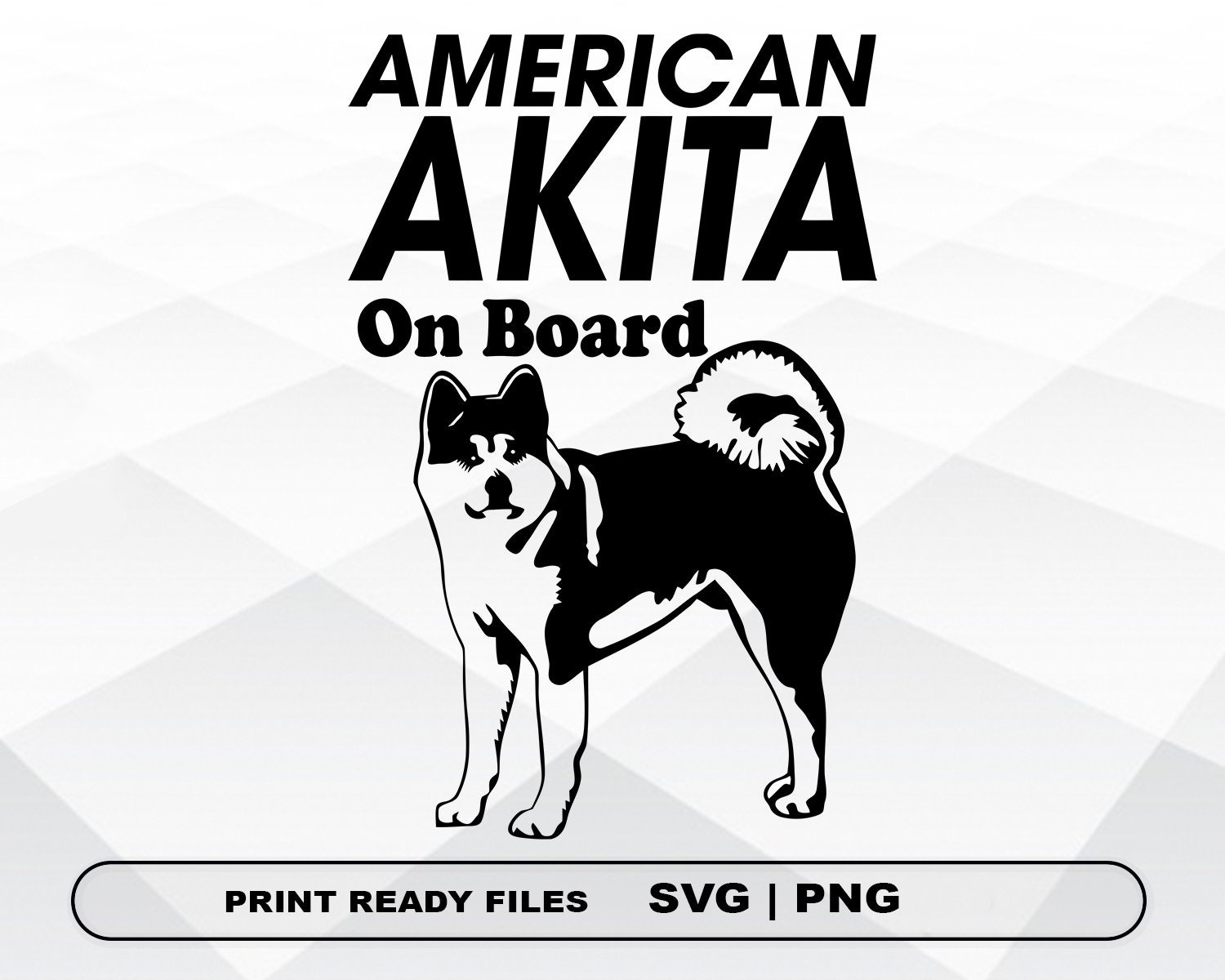 American Akita Dog SVG and PNG Files Clipart American Akita - Etsy