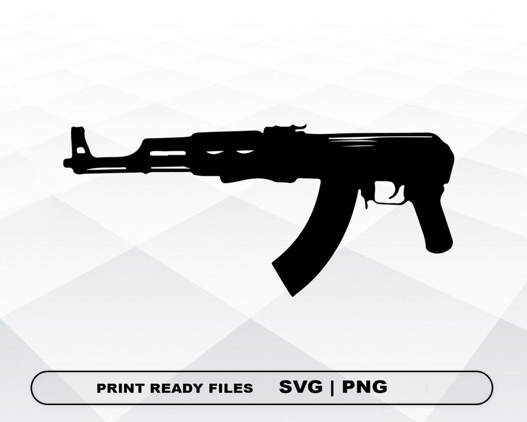 Gun Weapon SVG and PNG Files Clipart, Gun Weapon Print SVG, Digital ...