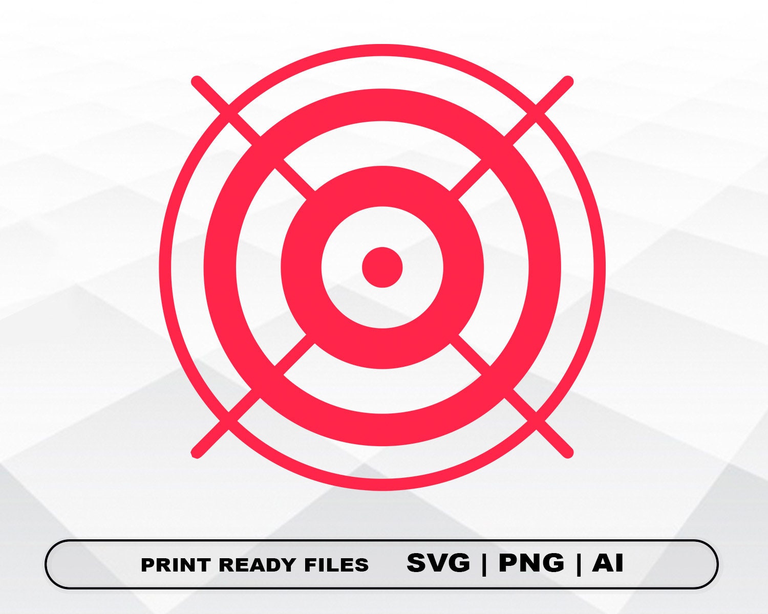 Target SVG Shooting Svg Target Png Files Clipart Print Ai - Etsy