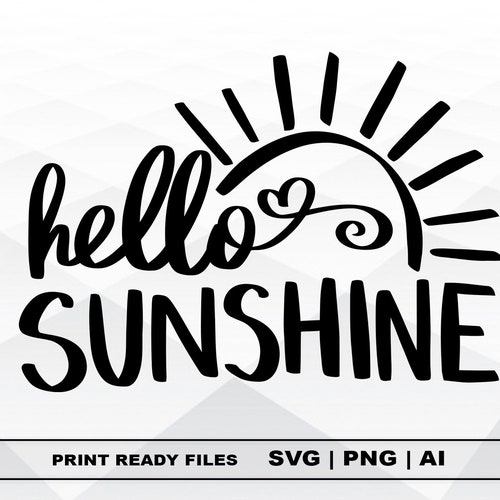 Hello Sunshine Svg Summer Svg Files for Cricut Summer Hello - Etsy Hello Sunshine Svg Summer Svg Files for Cricut Summer Hello - Etsy