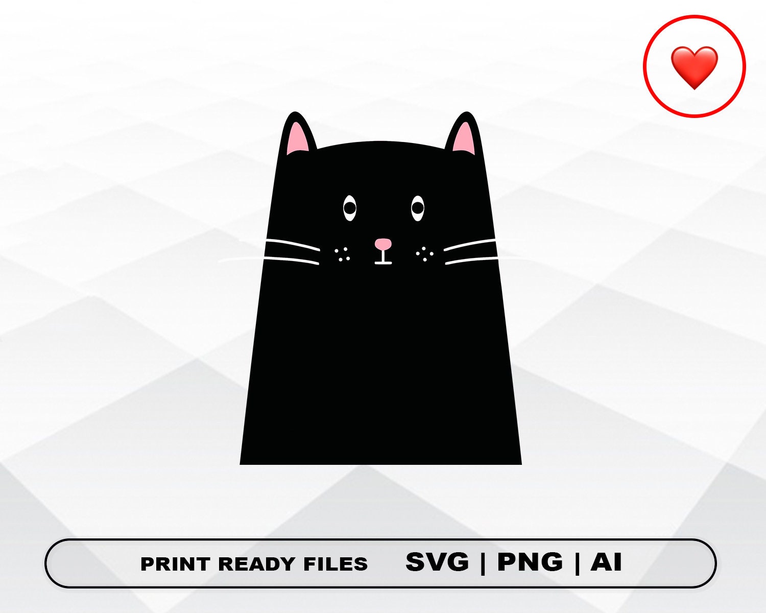 Katze SVG und PNG-Dateien Clipart Katze Druck Ai und SVG - Etsy Schweiz