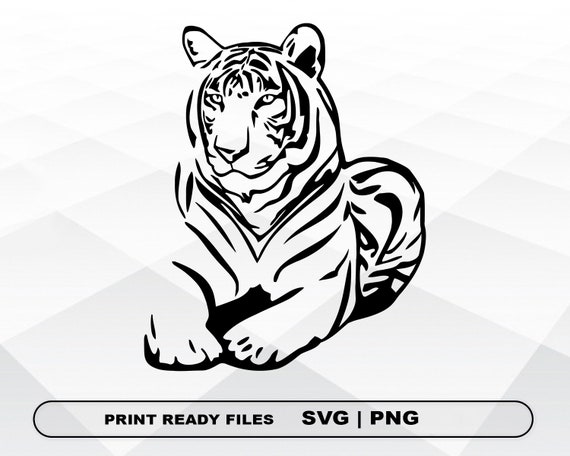 Tiger SVG and PNG Files Clipart Tiger Print SVG Digital - Etsy