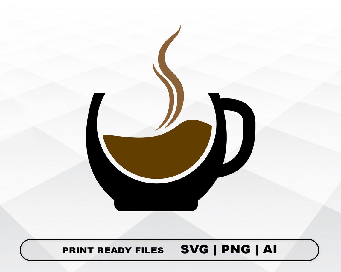 Coffee SVG Coffee Cup Svg Cute Iced Coffee To Go Line Art | Etsy