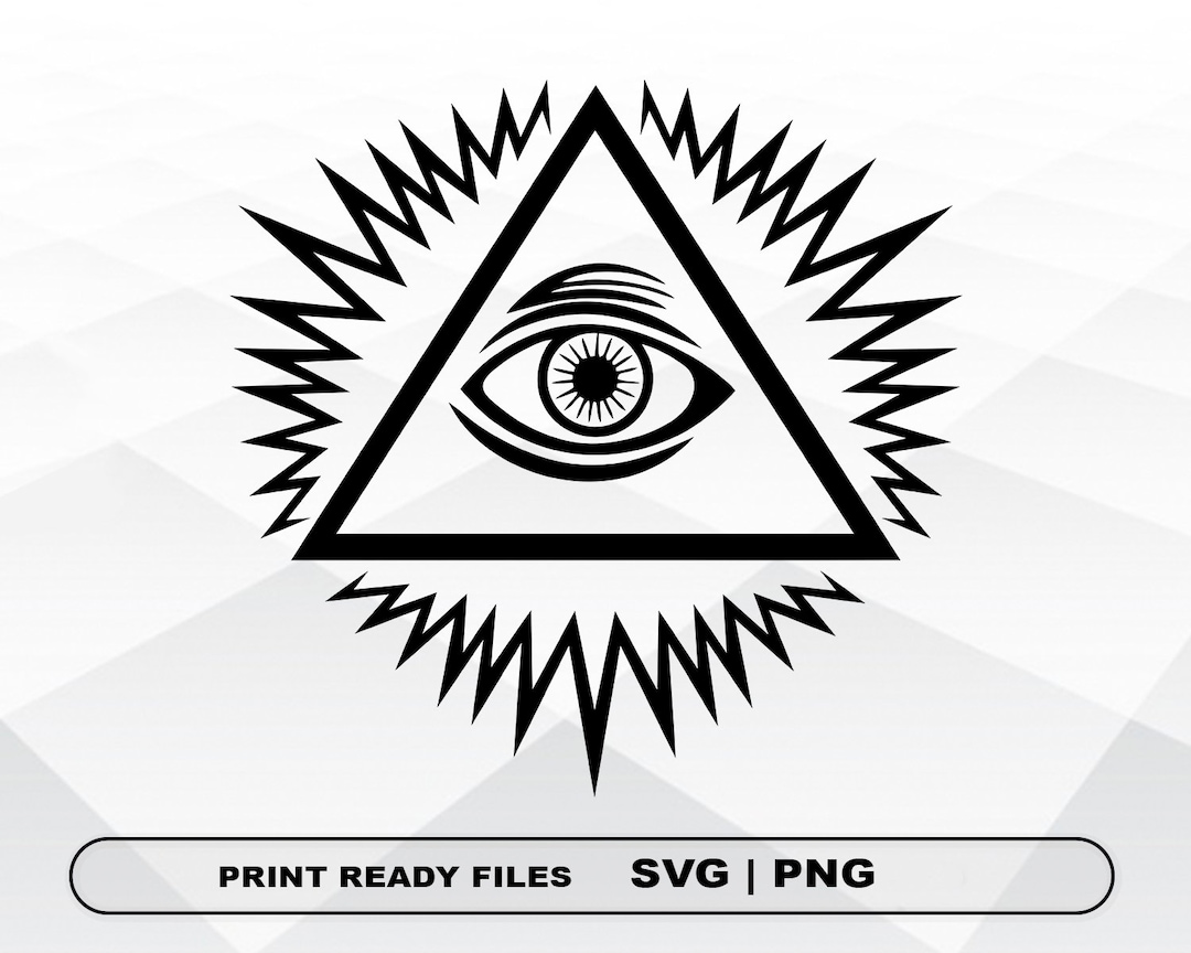 All-seeing Eye SVG and PNG Files Clipart, All-seeing Eye Print SVG ...