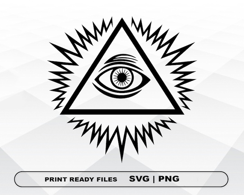 All-seeing Eye SVG and PNG Files Clipart All-seeing Eye Print - Etsy