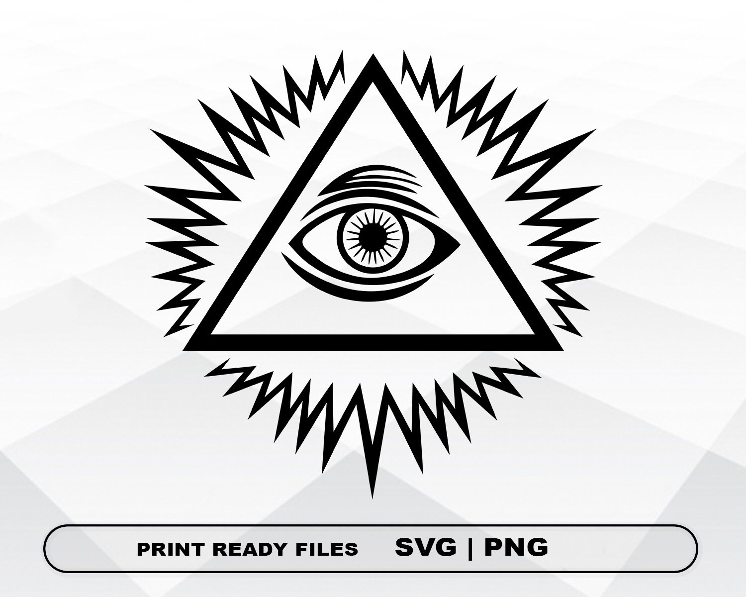 All-seeing Eye SVG and PNG Files Clipart All-seeing Eye Print - Etsy Canada