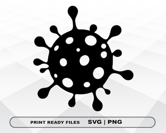 Virus SVG and PNG Files Clipart Covid Virus Print SVG - Etsy UK