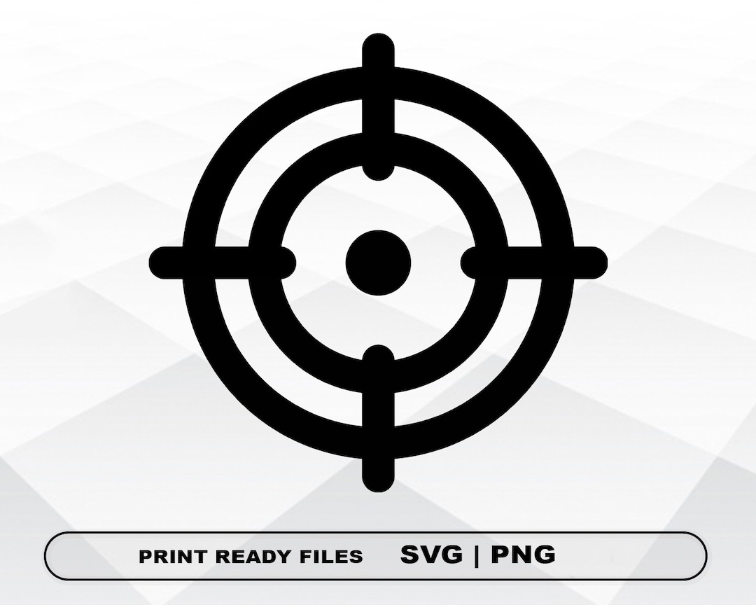 Target SVG and PNG Files Clipart, Target Print SVG, Digital Download ...