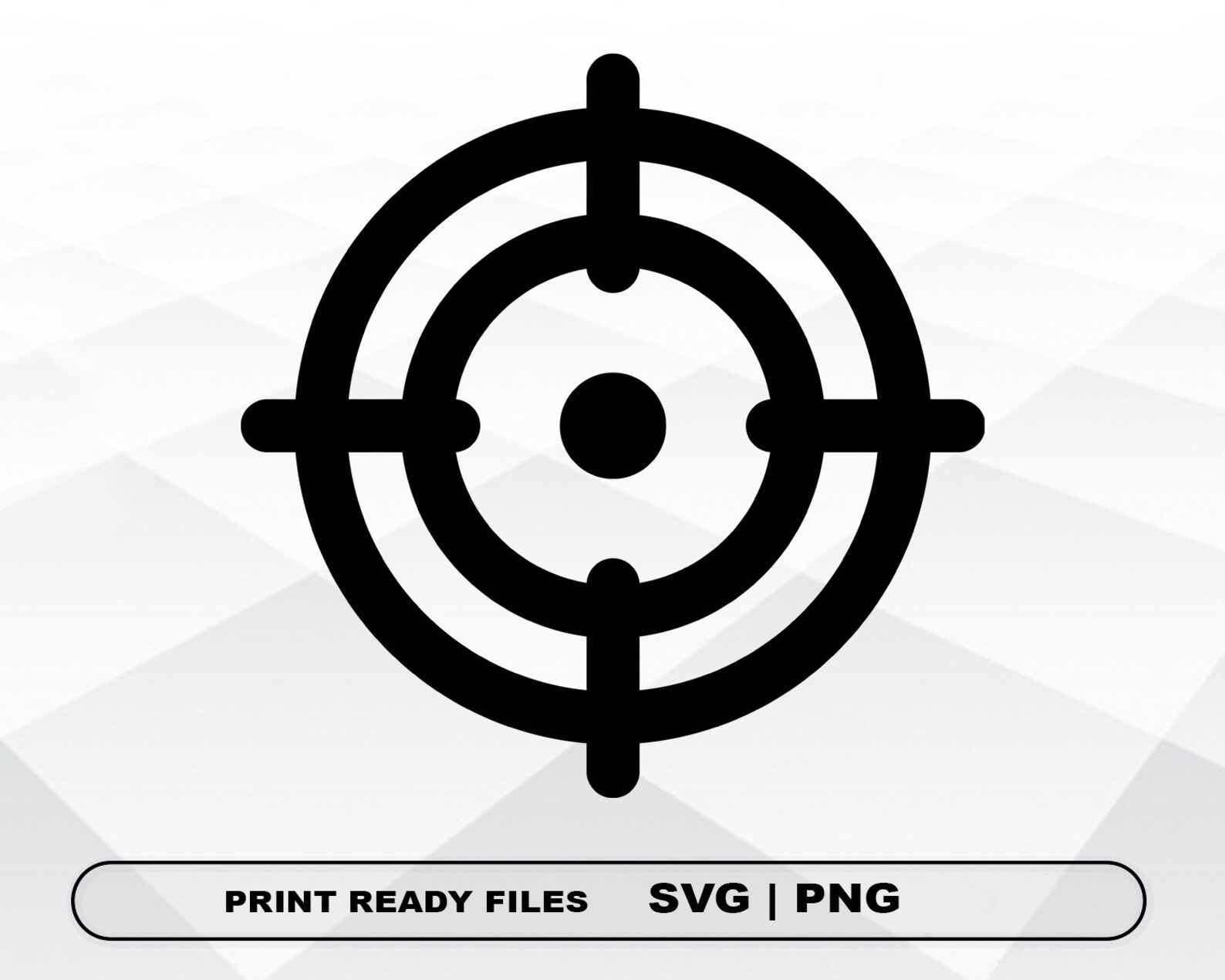 Target SVG and PNG Files Clipart, Target Print SVG, Digital Download ...